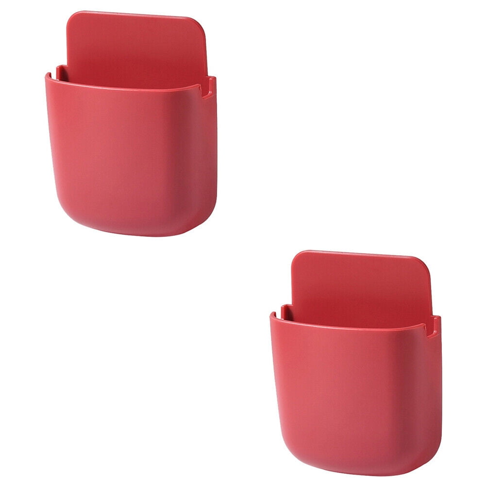 2~4Pc Adhesive Rack Hanging Box Remote Control Holder Phone Storage ...