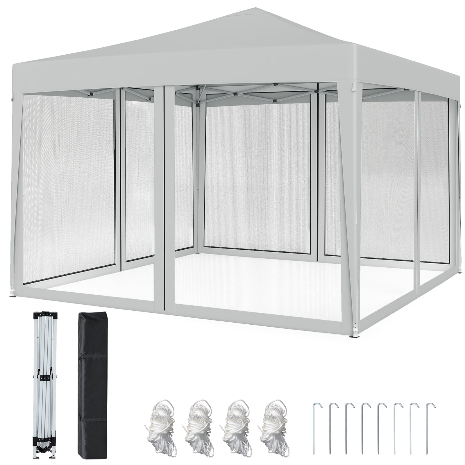 Click here for Gymax 10 Ft X 10 Ft Pop-Up Canopy Tent W/ Mesh Net... prices