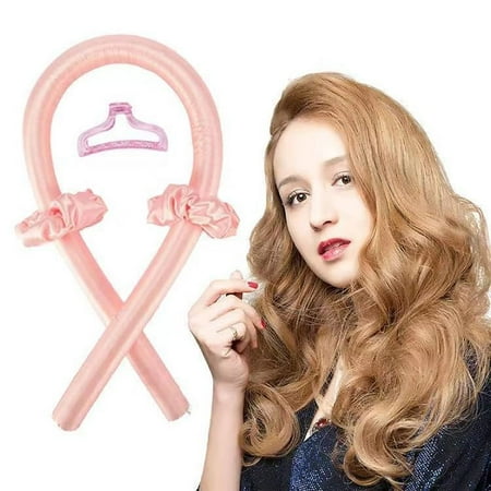 Heatless Curlers Hair Rollers Silk Hair Wrap Rod Headband For Long Hair ...