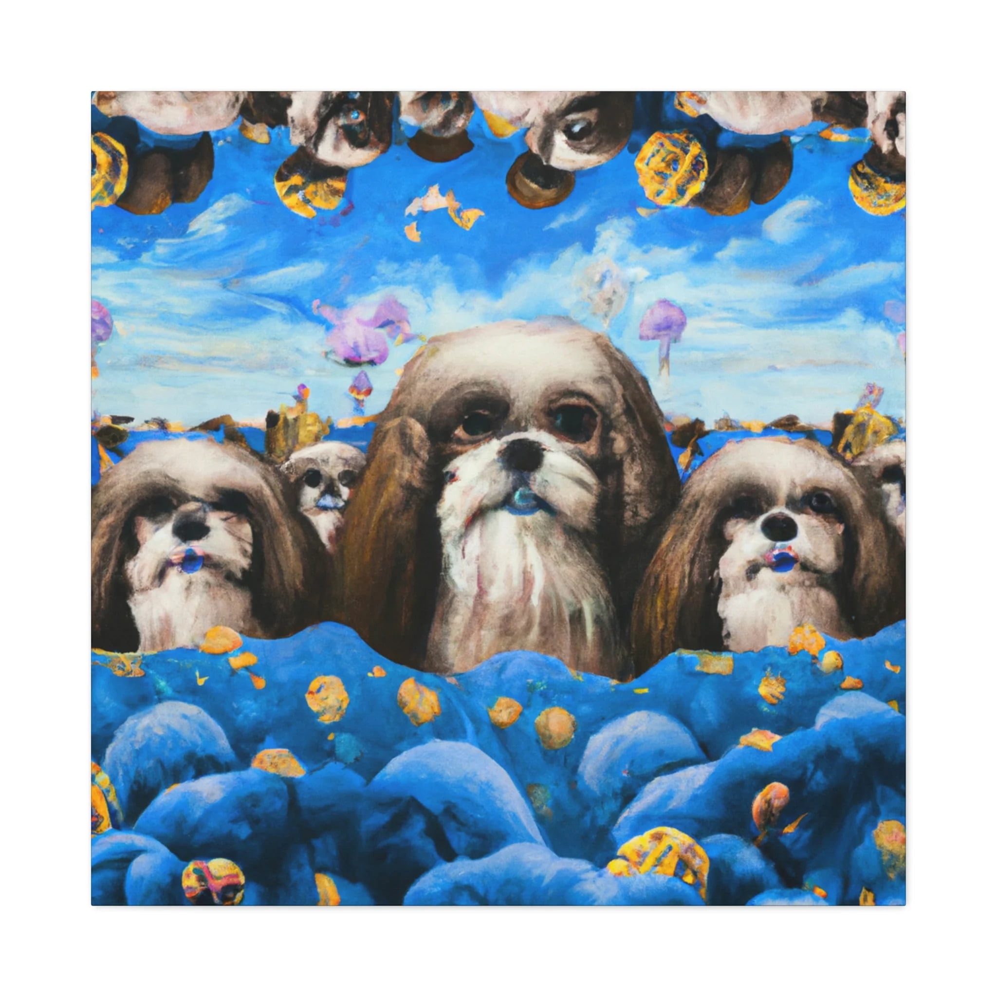 Shih Tzu Sunbathing - Canvas - Walmart.com