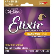 Elixir Strings 16570 Acoustic Guitar Strings, Phosphor Bronze with ...