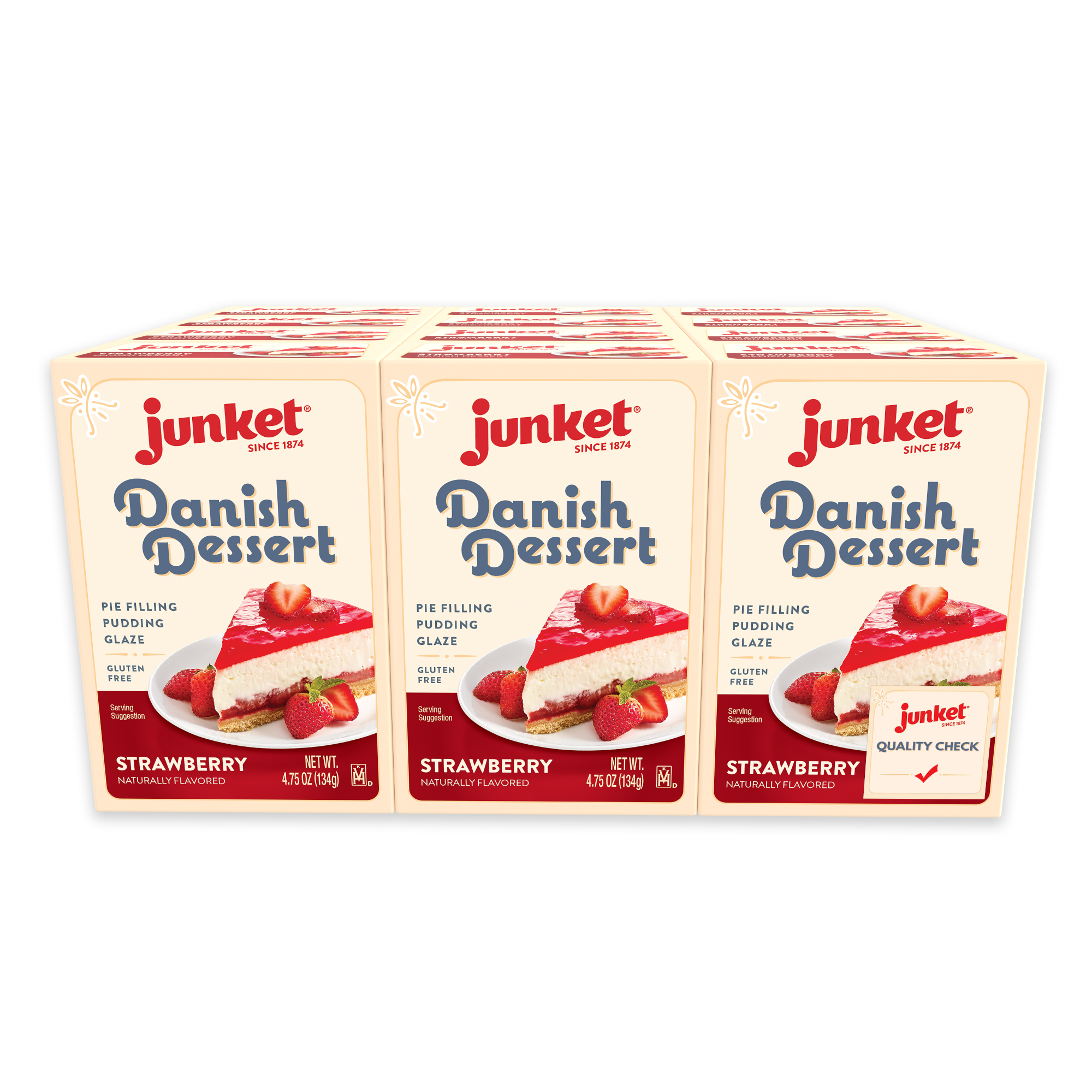 Junket Danish Dessert Strawberry, 4.75 Ounce (Pack of 12) - Walmart.com