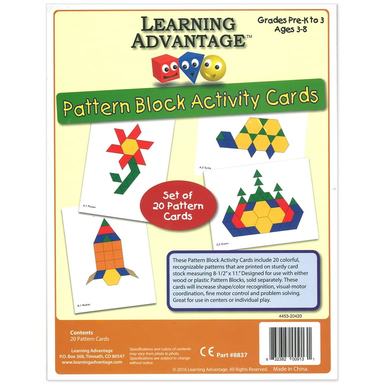 Kindergarten Learning Activities Learning Resources Pattern Block ...