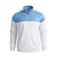 Mrmaere Men's Pullover Stand Collar Long Sleeve Zipper Solid Suitable ...