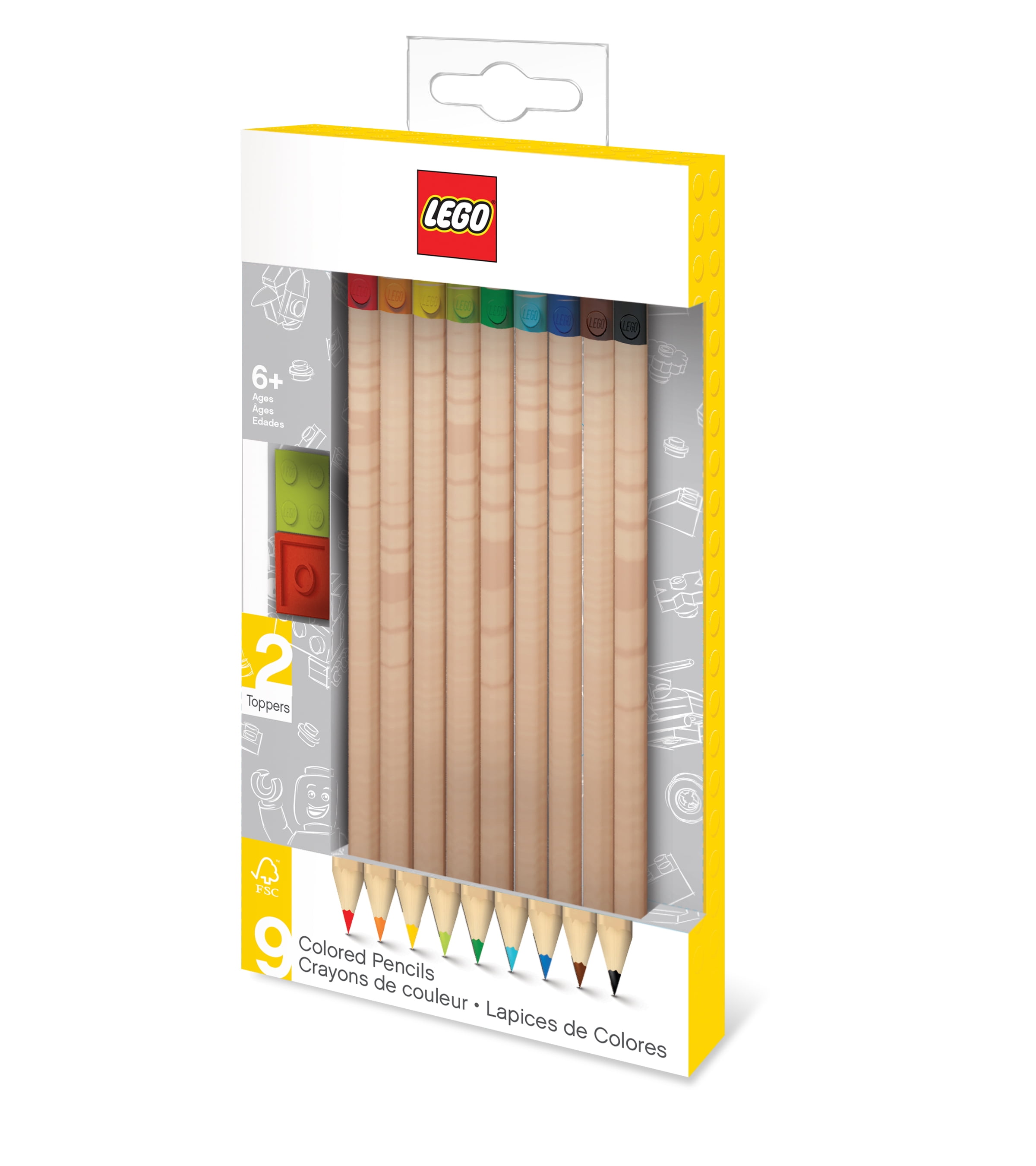 Lego 9 Pack Colored Pencils (Other) - Walmart.com