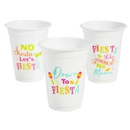 Viva Fiesta Disposable Plastic Cups (50) - Party Supplies - 50 Pieces ...