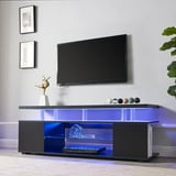 63" Gaming TV Stand with LED Lights – Modern Media Console for 70" TVs ...