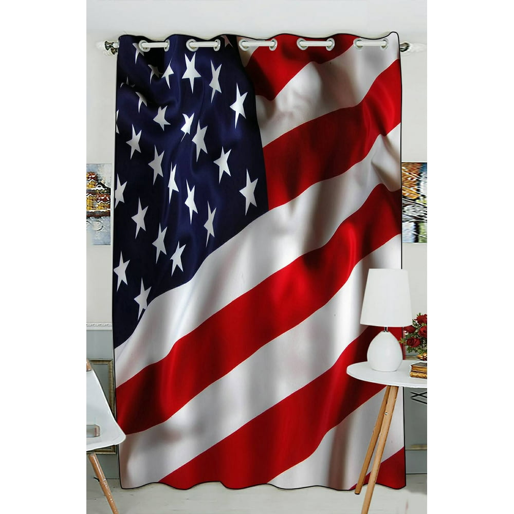 ECZJNT American Flag Blackout Window Curtain Drapery Panels 52x84 Inch ...
