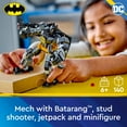 LEGO Batman Mech Armor Suit Super Hero Toy with Minifigure, Batarang ...