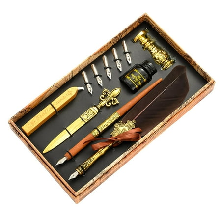Calligraphy Quill Set Dip with 5 Nibs for s Brown | Walmart Canada