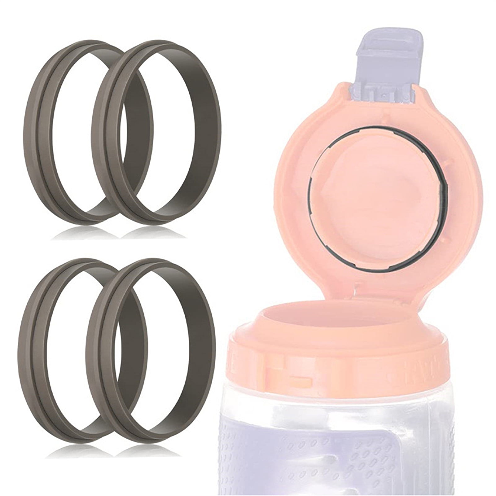 4-Pack Food Grade Silicone Sealing Rings, BPA-Free and Elastic, 3.5cm ...