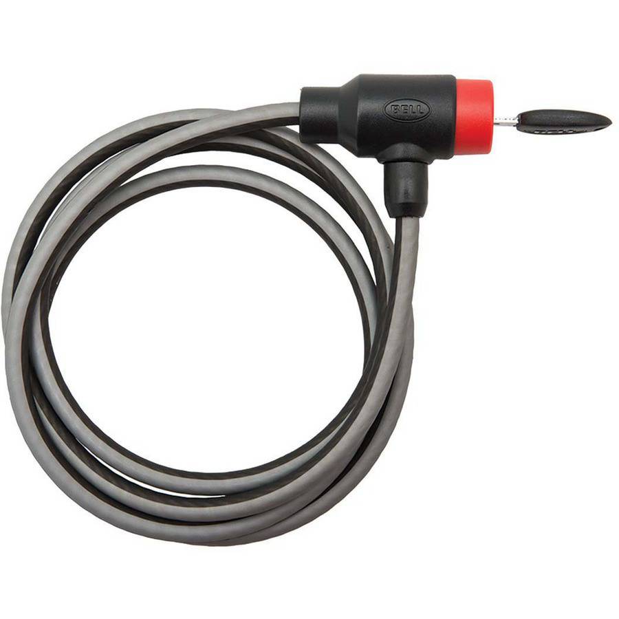 Bell Sports Ballistic 400 Heavy Duty Steel Cable Lock, Gray and black ...