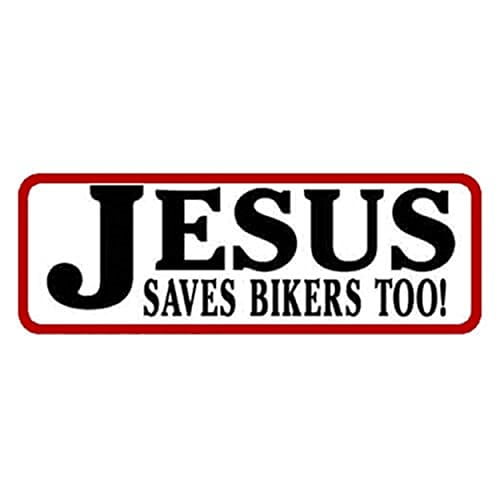 Jesus Saves Bikers Too Motorcycle Helmet Stickers - Artwork Decals, 4 ...
