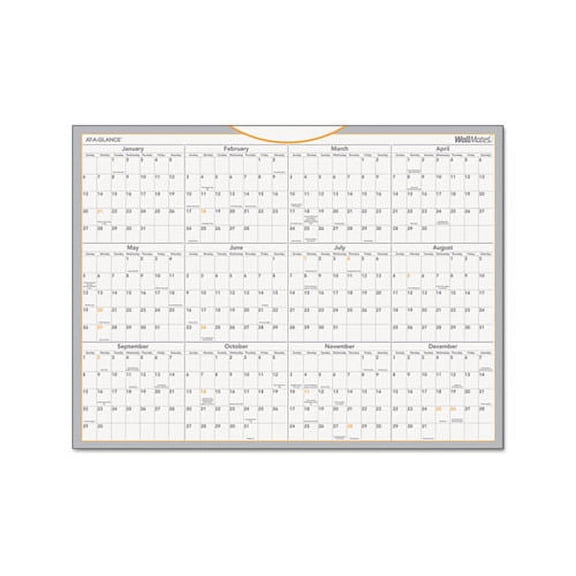 AT-A-GLANCE 2024 Office Planner, WallMates Self-Adhesive Dry-Erase ...