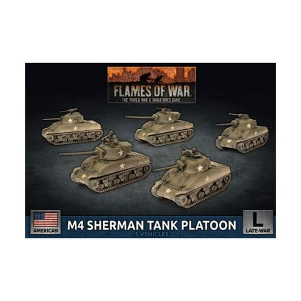 Flames of War: WW2 - M4 Sherman Tank Platoon - Walmart.com