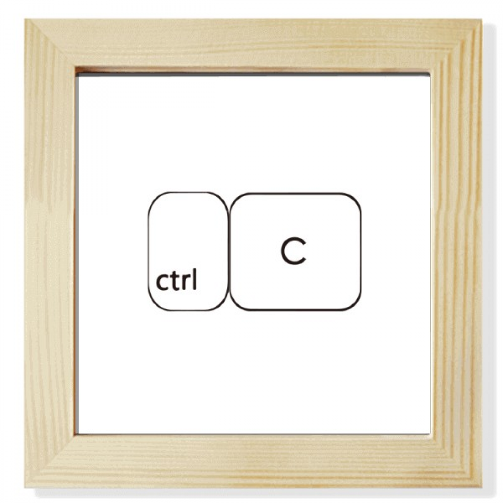 Keyboard Symbol ctrl C Art Deco Fashion Square Picture Frame Wall ...