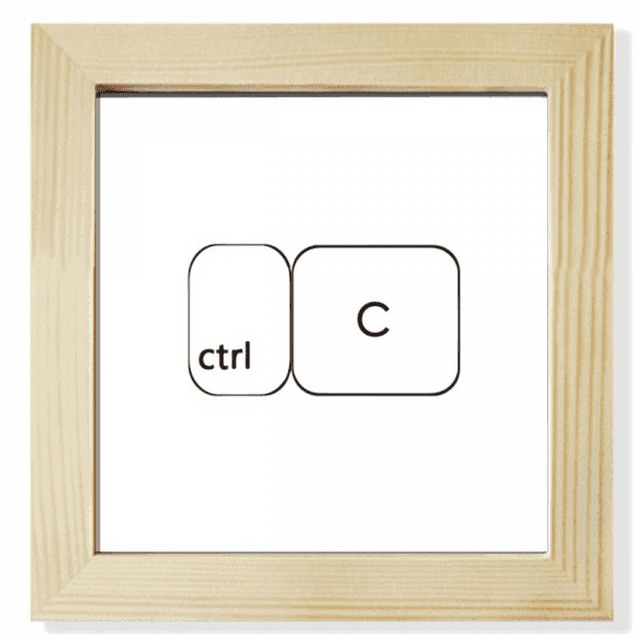 Keyboard Symbol ctrl C Art Deco Fashion Square Picture Frame Wall ...