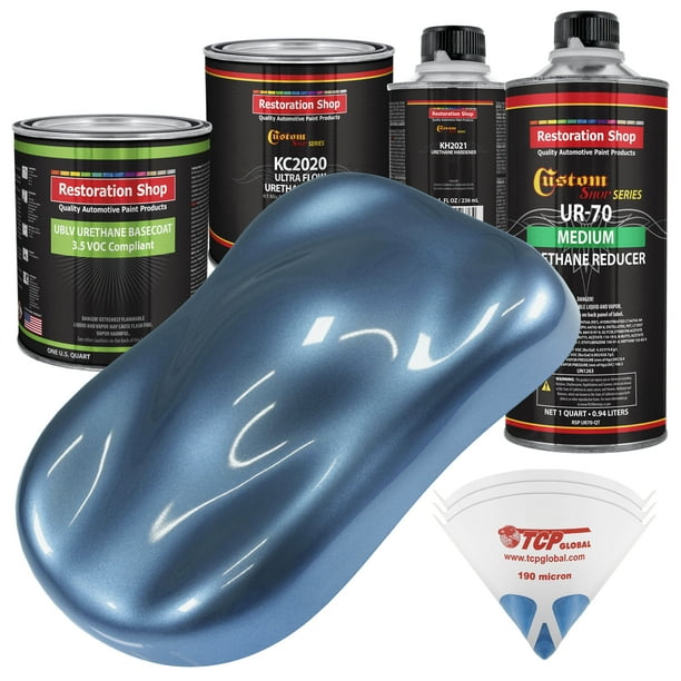 Sonic Blue Metallic Prem Quart Kit Low VOC URETHANE BASECOAT Car Auto ...