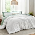 Cozy Comfort Boho Comforter Set Queen - White Tufted, 3 Pieces ...