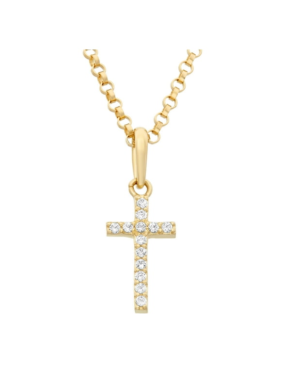 14k Gold Chain Cross