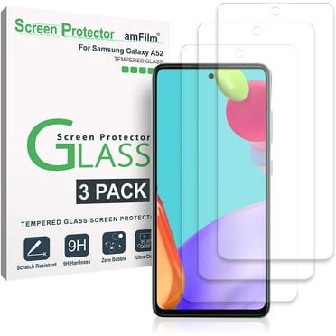 Amfilm Full Cover (3D Curved) Tempered Glass Screen Protector with Dot ...