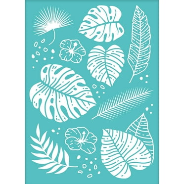 SUNRI Sunflower Bee Self-Adhesive Silk Screen Printing Stencil Mesh ...