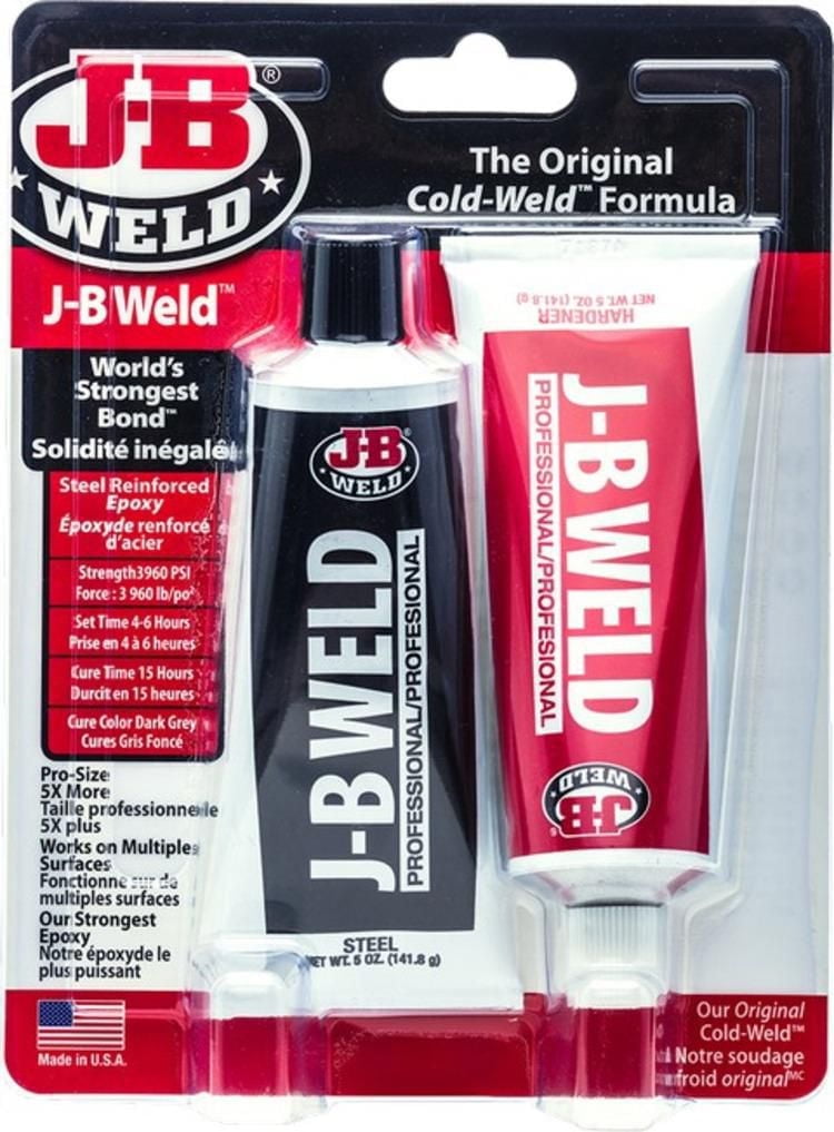 J-B Weld 8281CAN 283.6g (10 oz.) Pro Size Original Cold Weld Resin ...