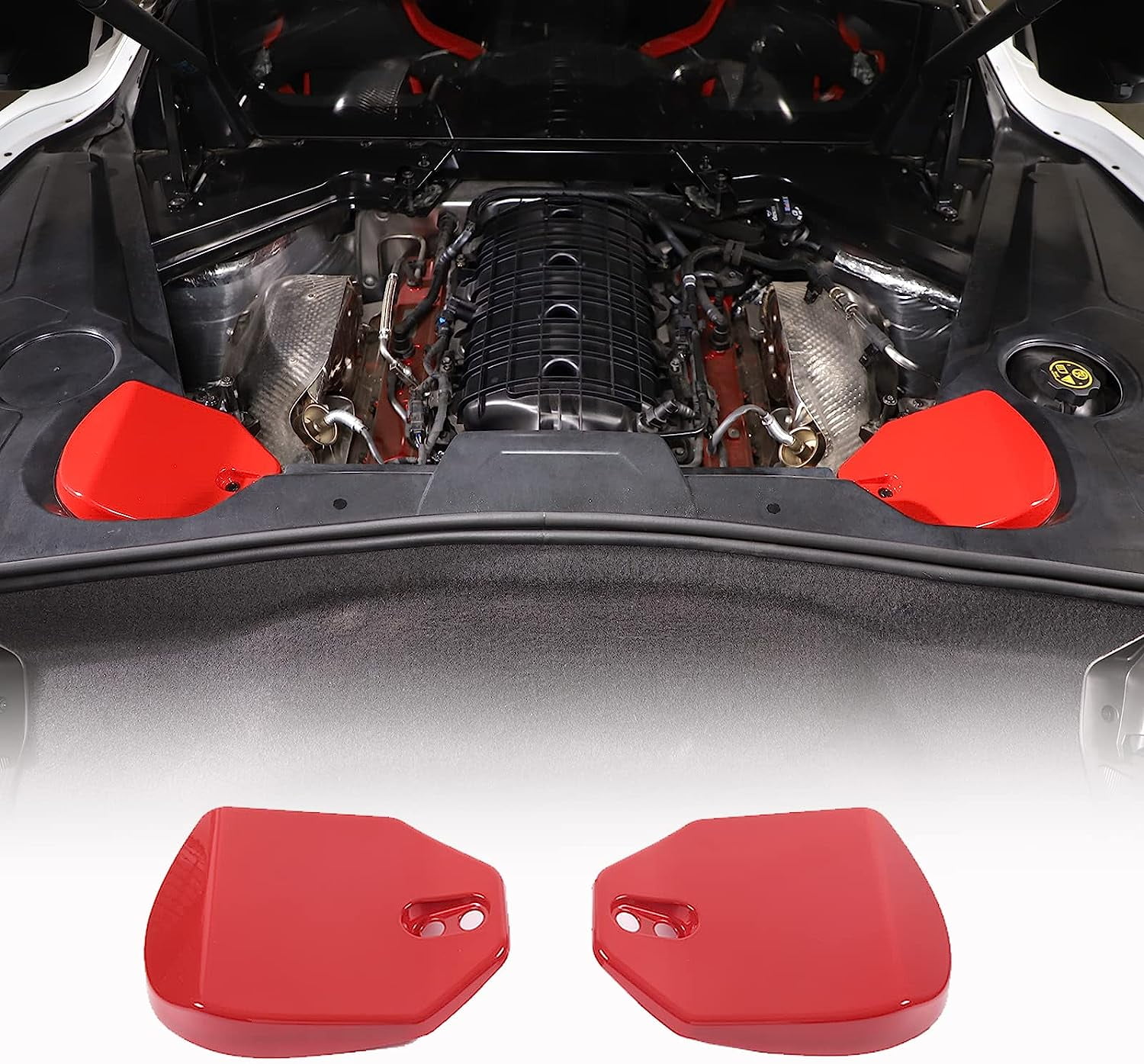 TINKI Front Strut Tower Cover Compatible with Chevrolet Corvette C8 ...