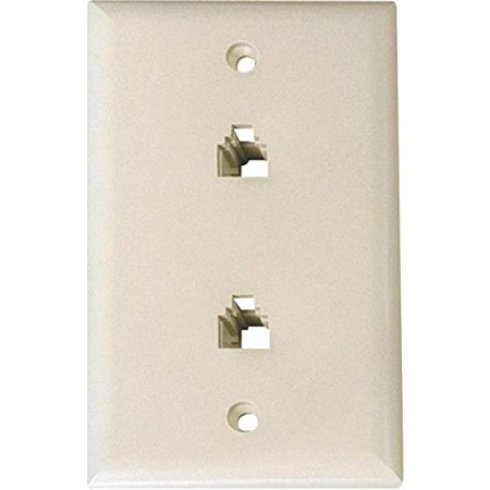 RCA TP253 Modular Dual Phone Jack Wall Mount (Ivory) | Walmart Canada