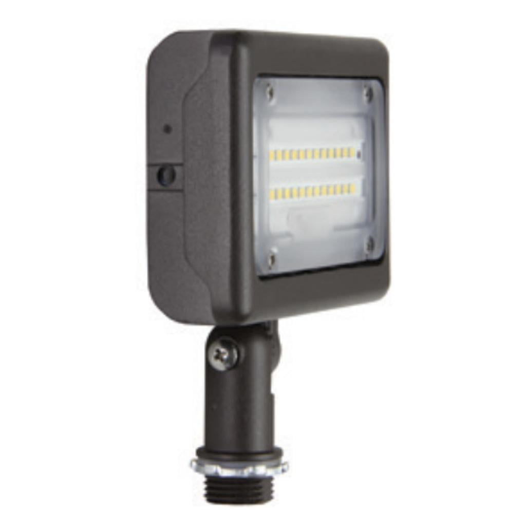 MAXLITE SLIM FLOOD 15W 120-277V WIDE 5000K BRONZE KNUCKLE 1/2" THREADED ...