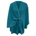 Blue Wraps Women's Elegant Shawl Soft Open Front Poncho Sweater for ...