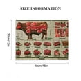 Orinice Vintage Tin Sign Beef Cuts Cheat Sheet Beef Butcher Guide Cow ...