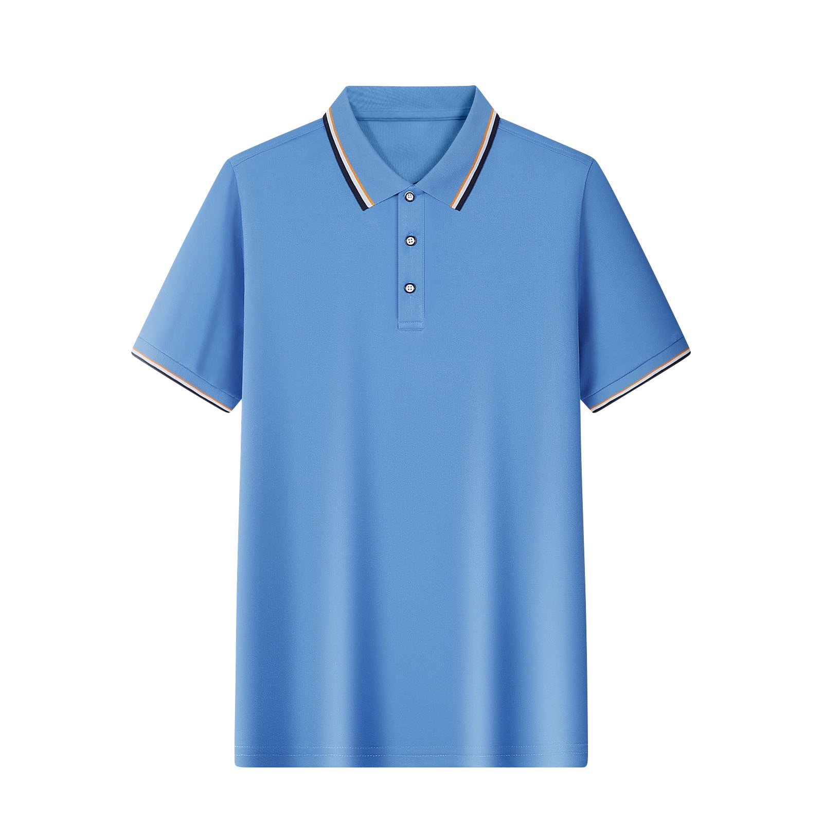 JURANMO Mens Summer Polo Shirts Loose Fit Big and Tall T Shirt Business ...