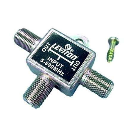 Leviton C5002 One 75 Ohm input to two 75 Ohm outputs Two-Way Splitter ...