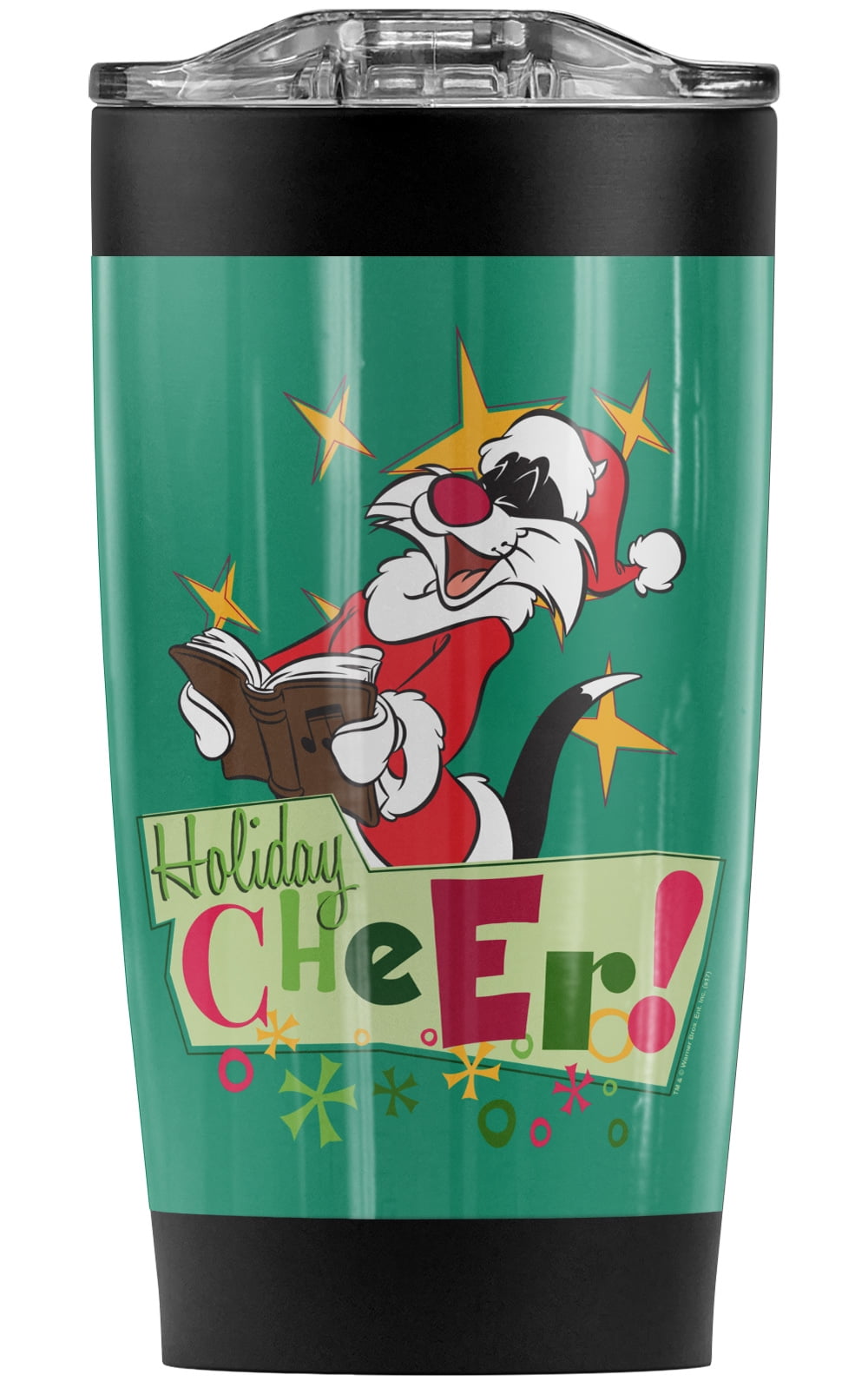 Looney Tunes Holiday Cheer Sylvester Stainless Steel Tumbler 20 Oz Coffee Travel Mugcup Vacuum