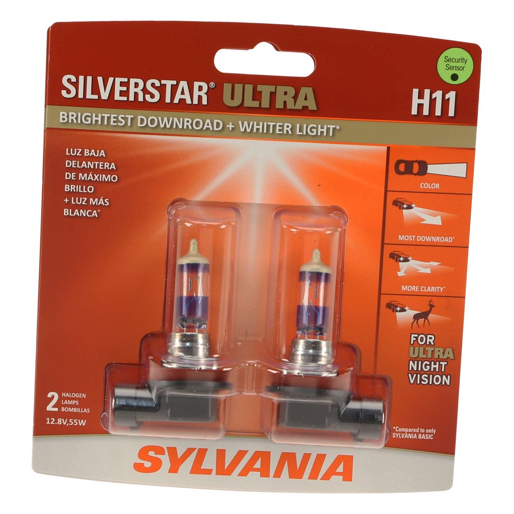 Osram/Sylvania SilverStar Ultra Halogen Bulb - Headlight, 12v - 55W ...