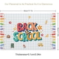 Back to School Placemats Set of 6, 12x18 Inch First Day of School ...