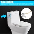 ARCADORA Side Mount Toilet Lever Handle Silver+Golden Zinc Alloy+Copper ...