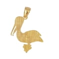 14k Yellow Gold Pelican Pendant - Walmart.com