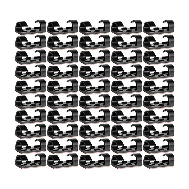 40 Pieces Cable Clips,cable Holder With Adhesive-secured Base - Walmart.ca