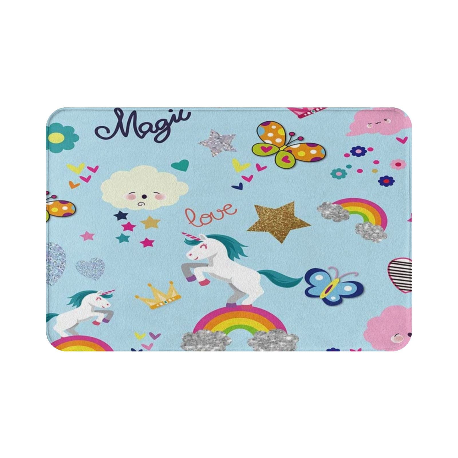 Unicorns Bath Mat Bath Rugs Bathroom Kitchen Floor Mat 16"x24 ...