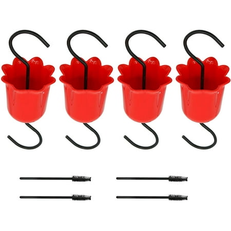 Hummingbird Feeder Ant Guard,4 Pack of Flower Ant Moat for Hummingbird ...