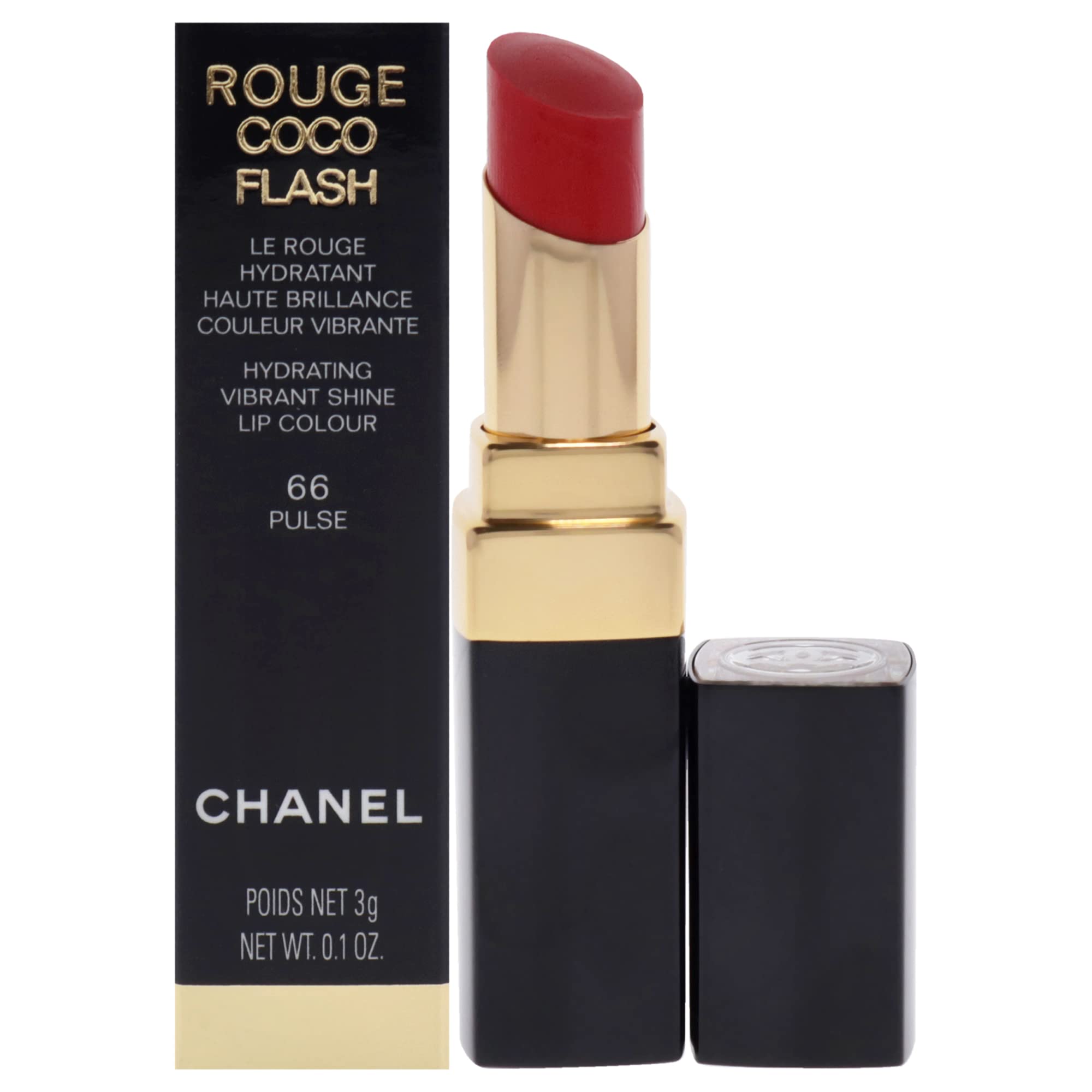 Lápiz labial Chanel Rouge Coco Flash 66 Pulse para mujer, 3 ml | Bodega ...