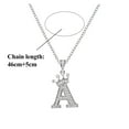 Yubnlvae Full Diamond A-Z Initial Necklaces, Crown Pendant, Women's ...