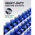 UYGDUY-6PC ABS Socket Organizer, Socket Rails Fit 3/8 inch Drive, Heavy ...