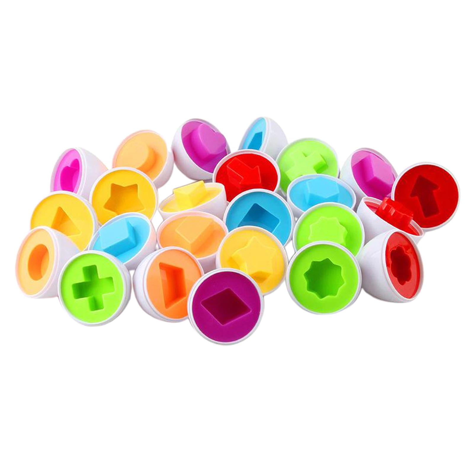 Color Shapes Matching Eggs Shape Sorter montessori for learning Toy for ...