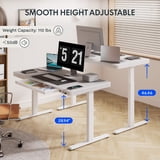 "ACTIVESIT Modern 55"" W Home Office Adjustable Standing Desk with ...