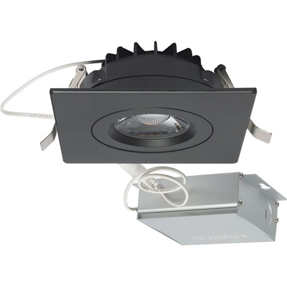 12 watt LED Direct Wire Downlight Gimbaled 4 inch 3000K 120 volt ...
