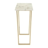 Atlas Console Table White & Gold - Walmart.com