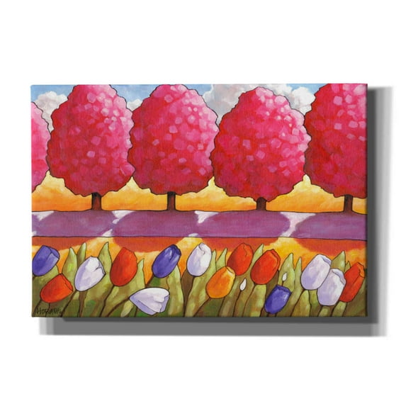 Epic Graffiti 'Pink Trees Path & Tulips' by Cathy Horvath-Buchanan ...